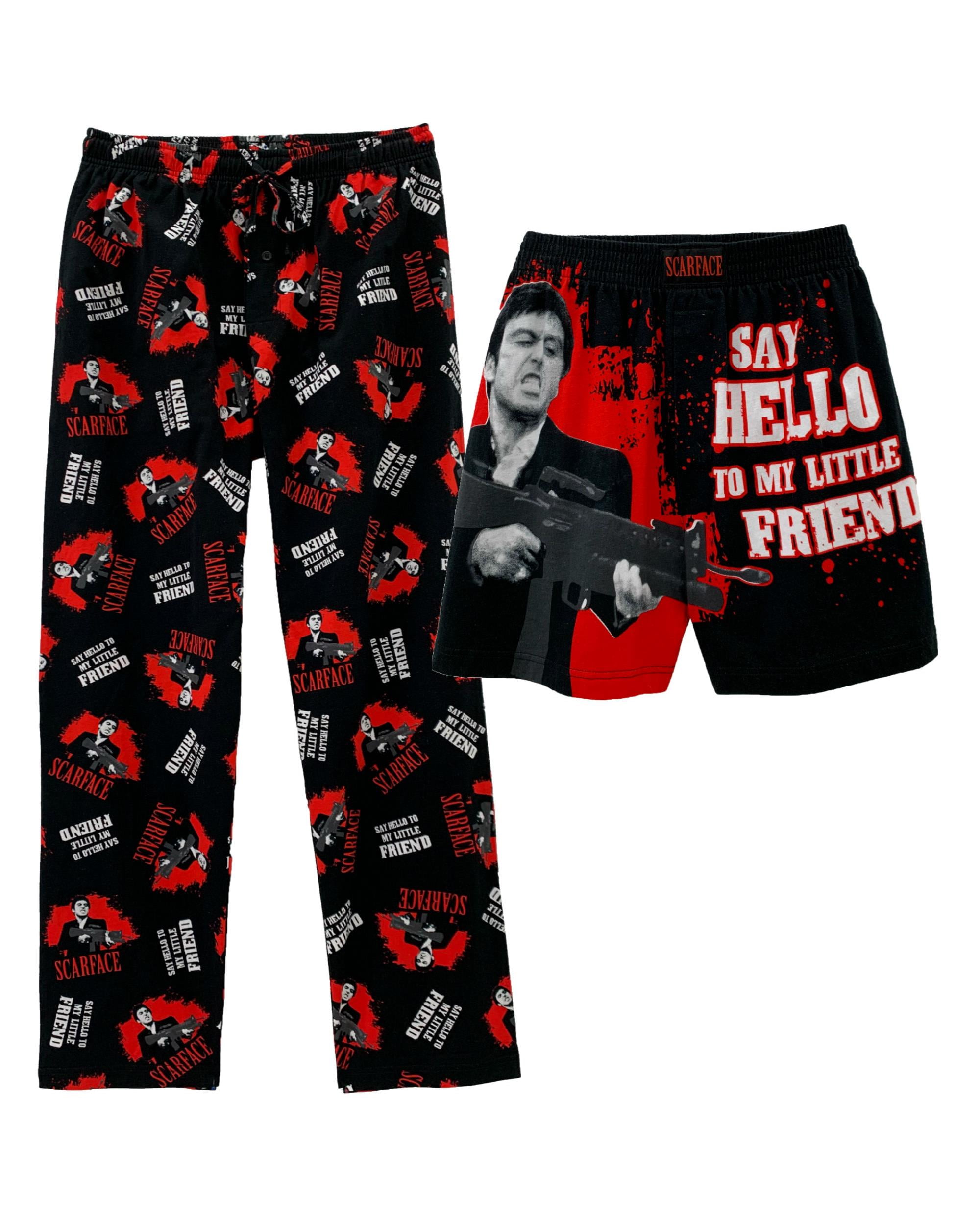 Scarface Tony Montana Mens Pants & Shorts Set Male, Red/Black, Size: 2X ...