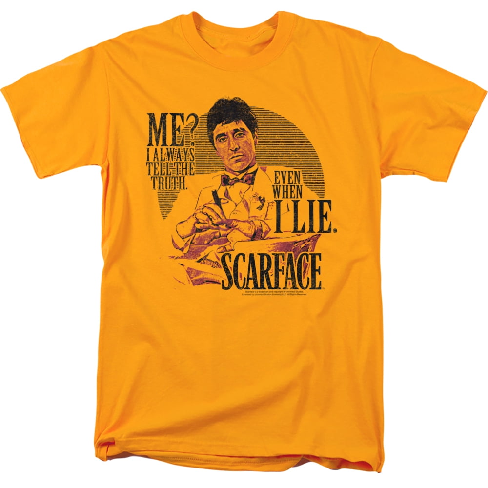 Scarface Truth Unisex Adult T-Shirt, Gold, X-Large - Walmart.com