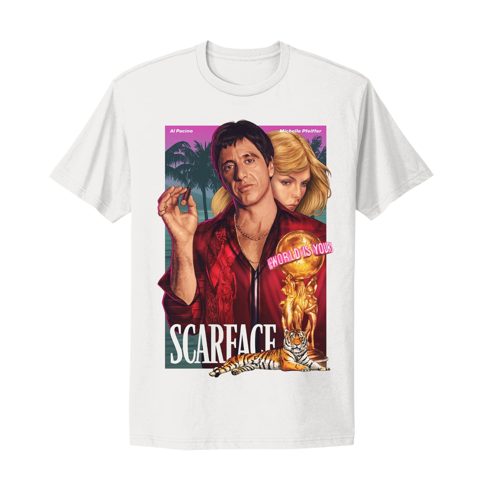 Scarface movie Al Pacino Poster Graphic Movie Classic ilm T-Shirt ...