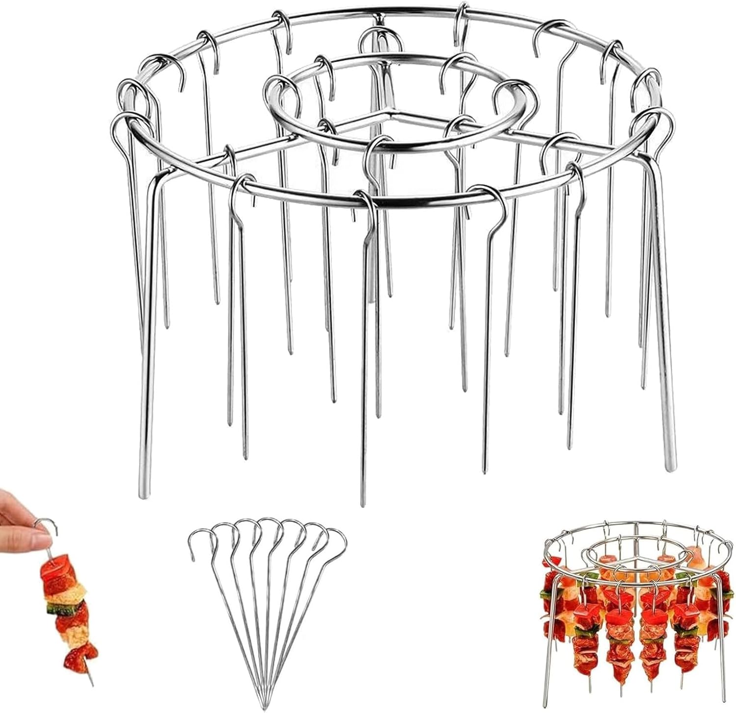 Scarfloft Air Fryer Barbecue Grill Vertical Barbecue Kebab, Air Fryer ...