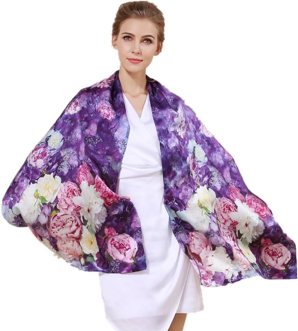 Scarfs for Women Fashion Scarves Long Satin Silk Feeling Scarf ...
