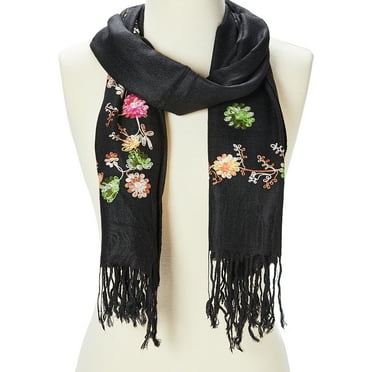 Women's Lightweight Long Scarf, Lady Pashmina Shawl Wrap, Paisley ...