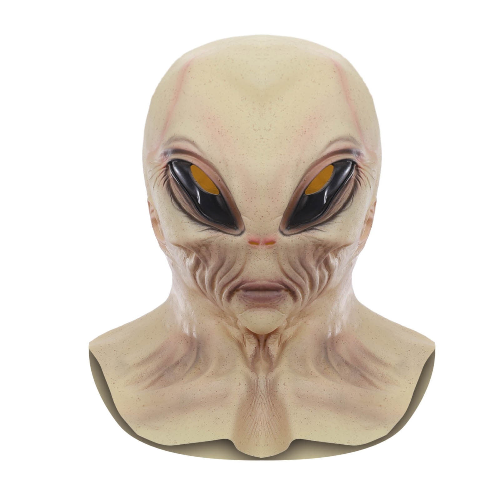 Scariest Creepy White Mask Goblin Mask Costume Props Halloween Headgear ...