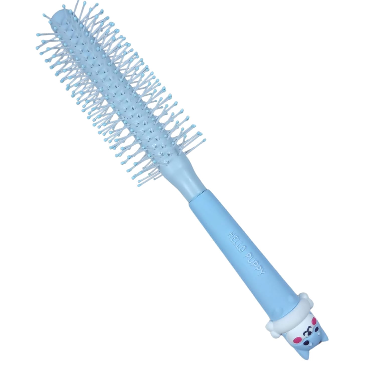 Scarlet Line Round Hair Brush with Anti Slip Rubber Grip Plastic Handle ...