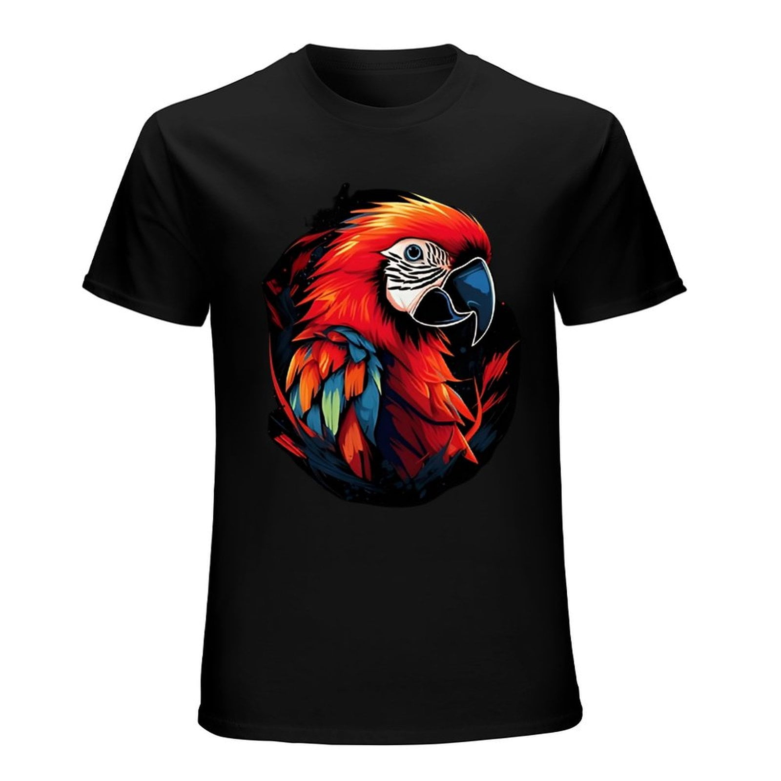 Scarlet Macaw Men's T-Shirt Vibrant and Exotic Scarlet Macaw Graphic ...