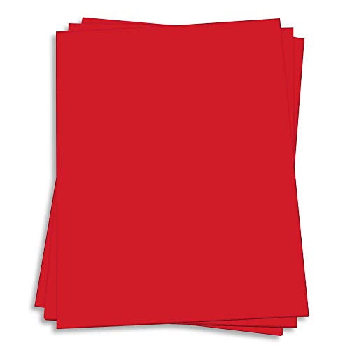 Scarlet Red Paper - 8 1/2 x 11 Gmund Colors Matt 68lb Text, 25 Pack ...