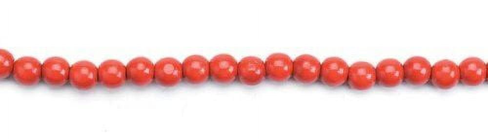 Scarlet Round 1/2"Wood Bead 9 foot Garland - Walmart.com