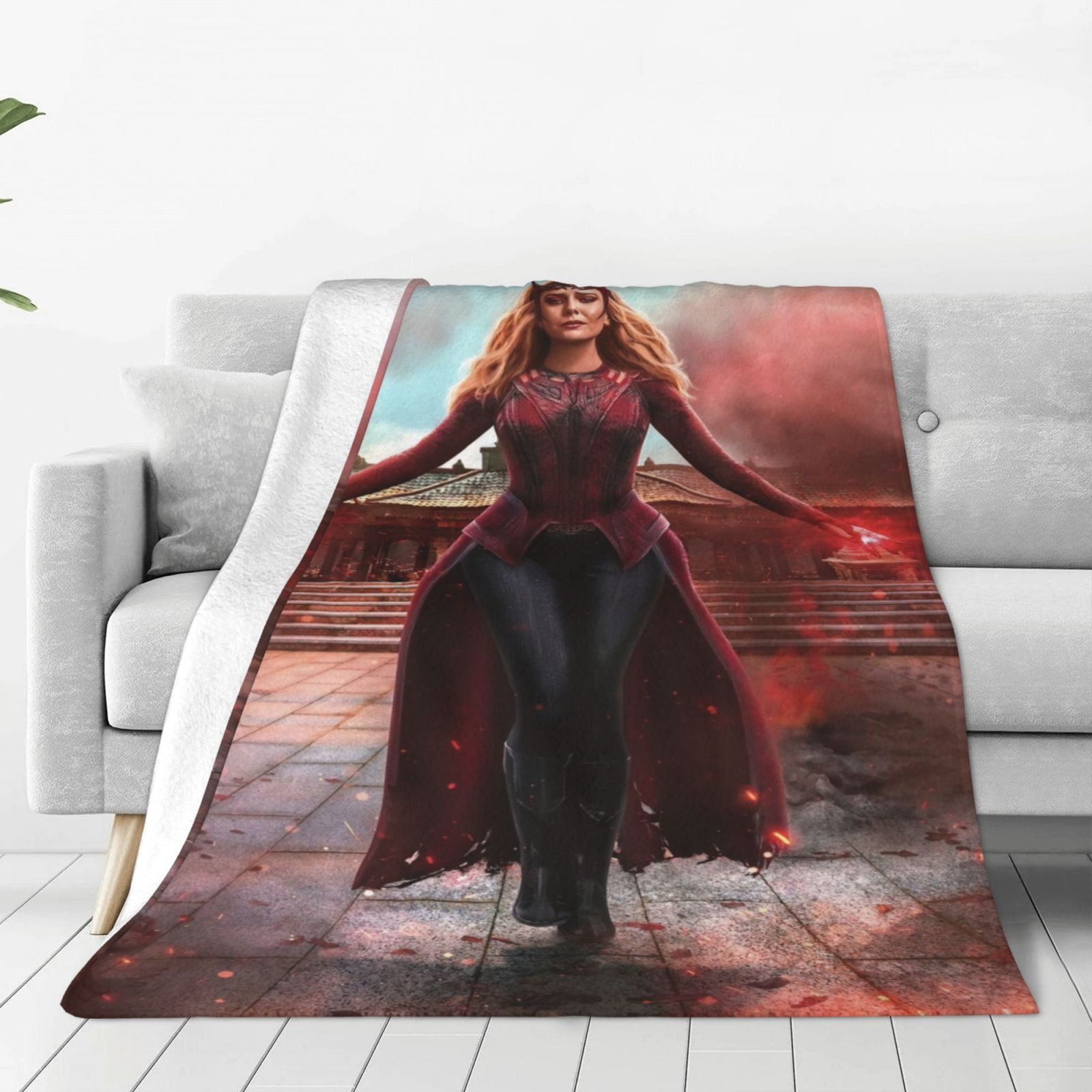 Scarlet Witch Blanket Anime Soft Micro Fleece Blanket All Season ...