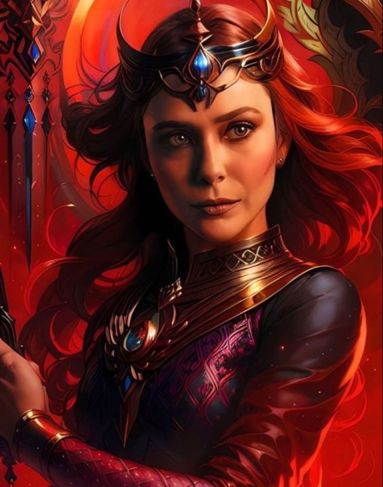 Scarlet Witch Diamond Painting Kits for Adult Halloween Full Drill ...