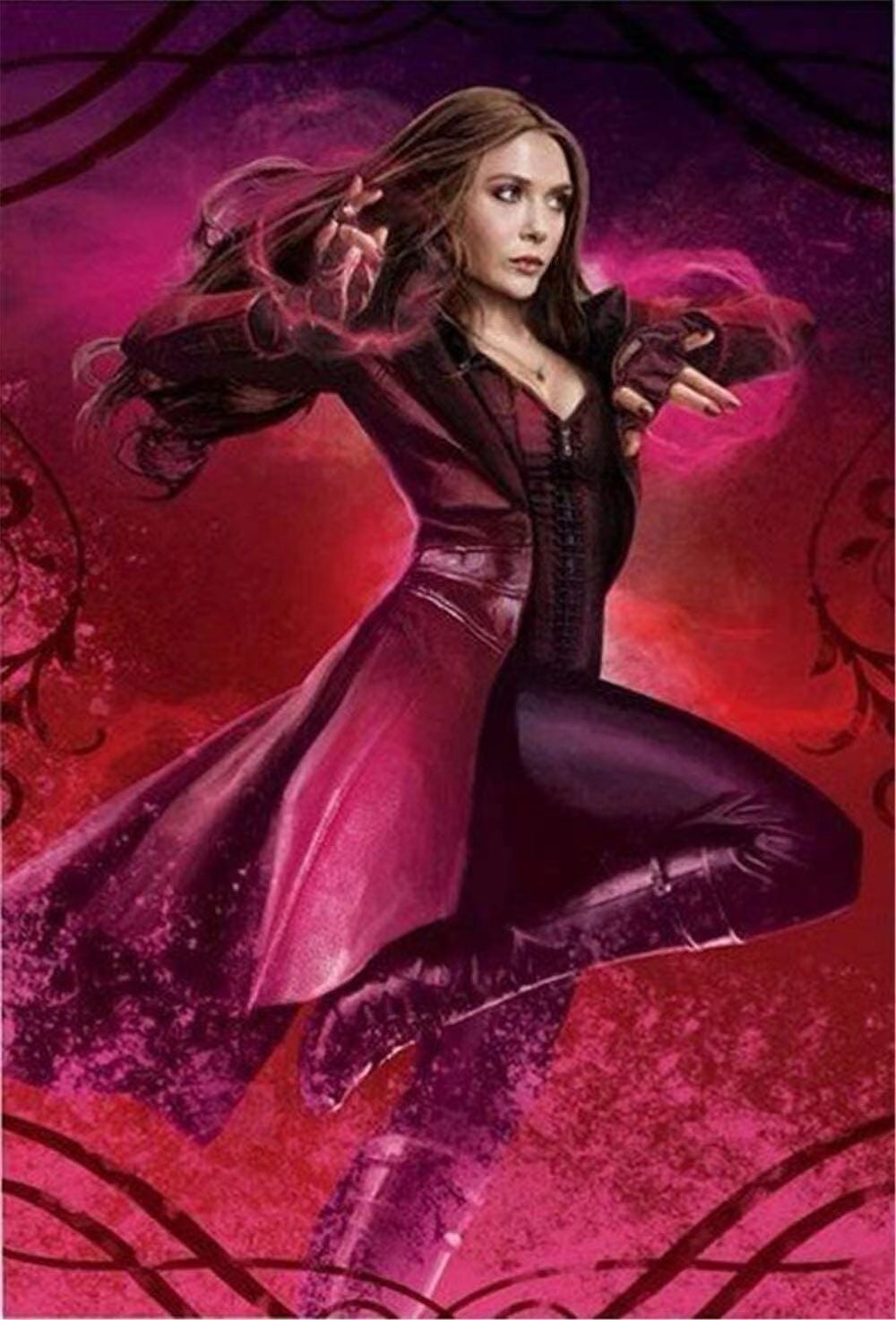 5D Diamond Painting Scarlet Witch Marvel Avengers Disney Diamond ...