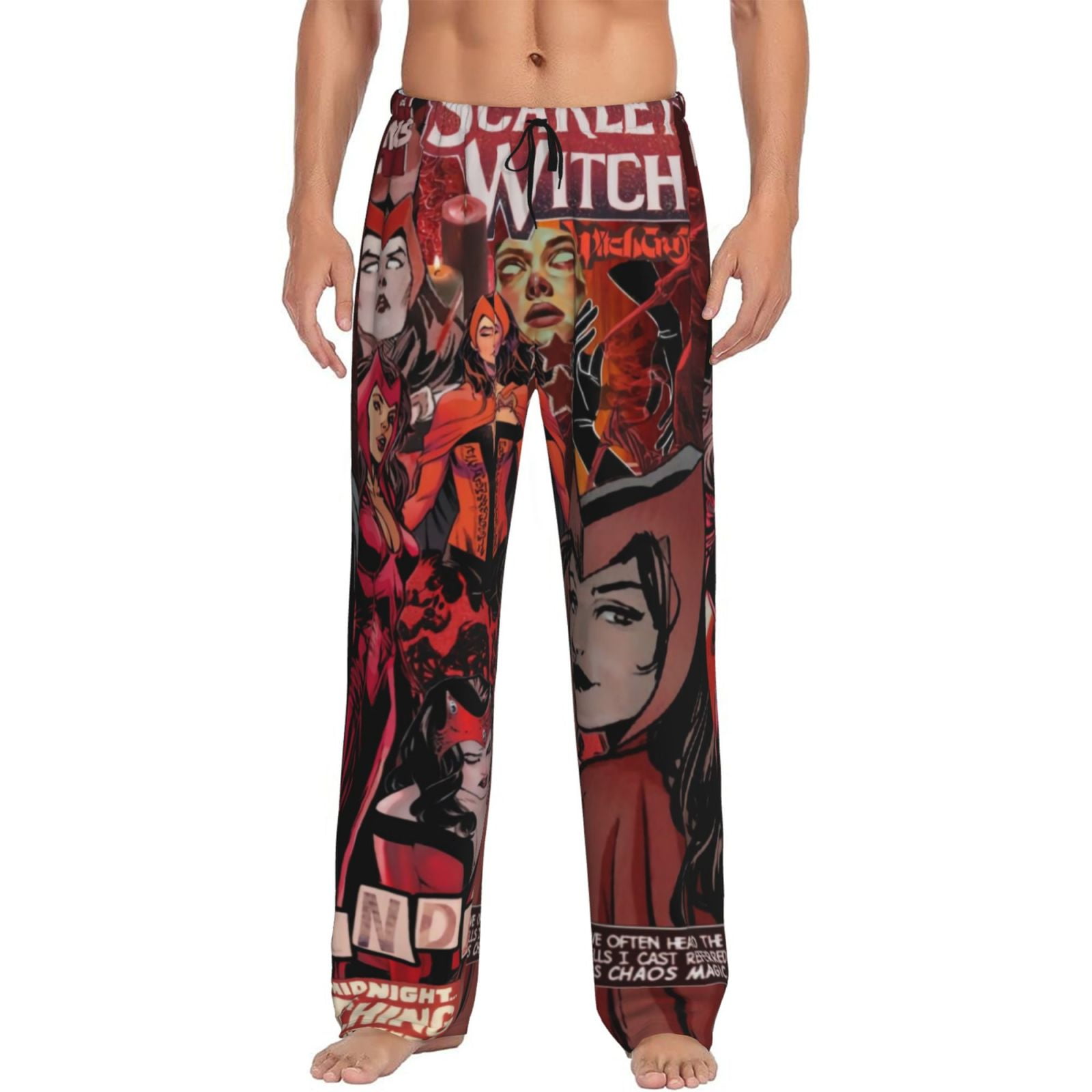 Scarlet Witch Pajama Pants Drawstring Elastic Waistband Loungewear Comfy Separate Bottoms Sleep ...