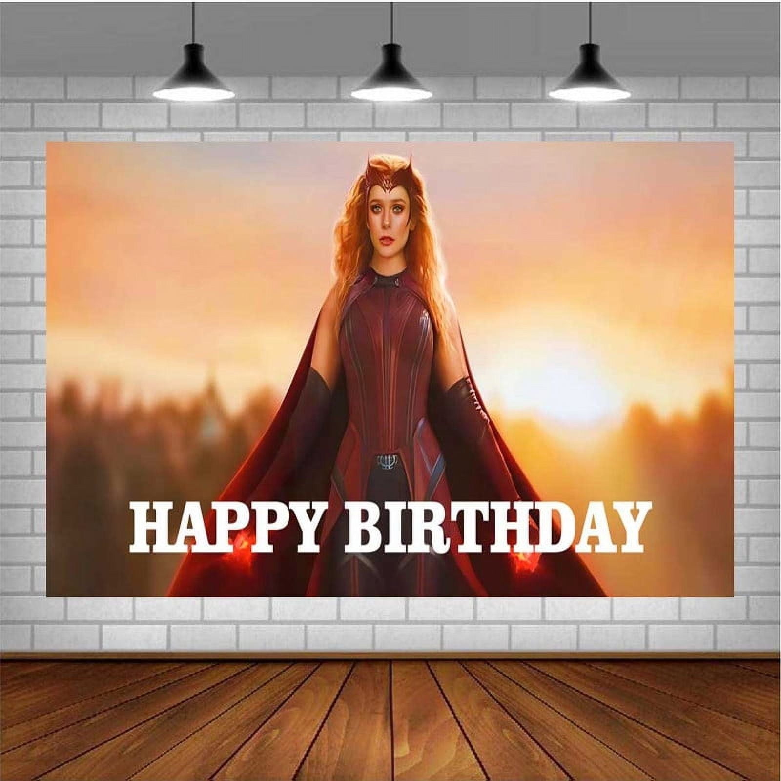 Scarlet Witch Party Supplies Background Backdrop Taspestry Banner Post ...