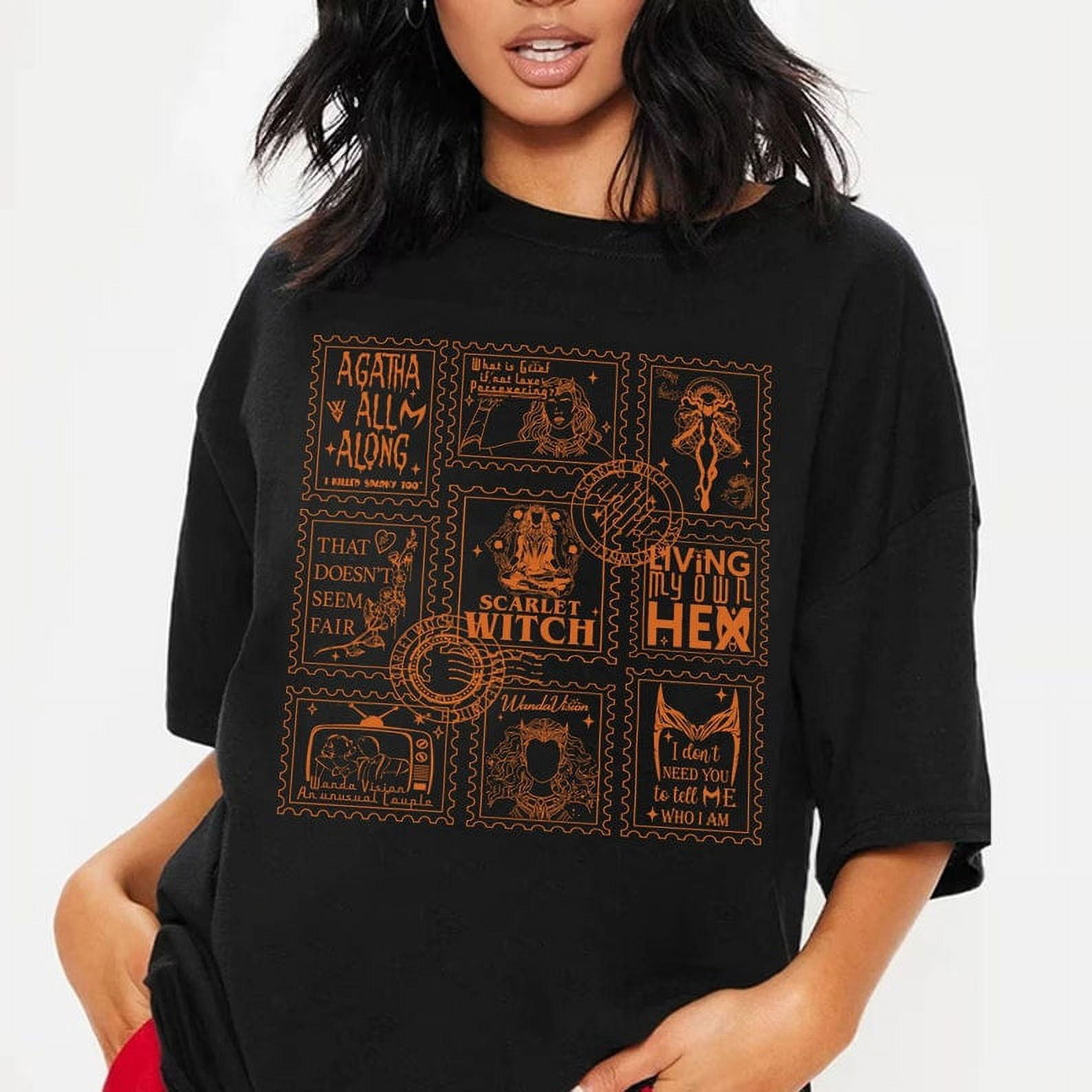 Scarlet Witch Stamp Doodle Art Shirt | Scarlet Witch Wanda Maximoff ...