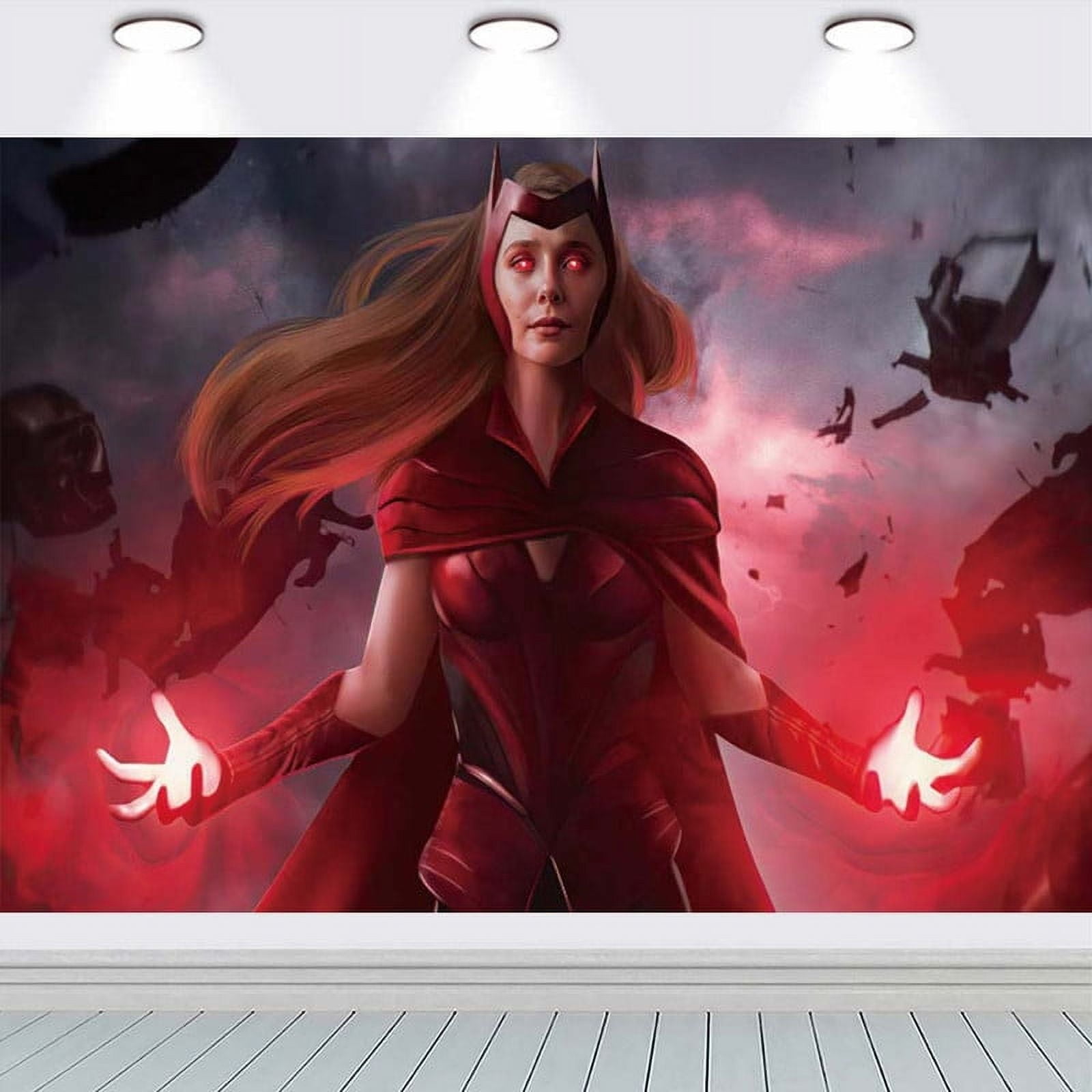 Scarlet Witch Wanda Maximoff Party Supplies Backdrop Banner Poster ...