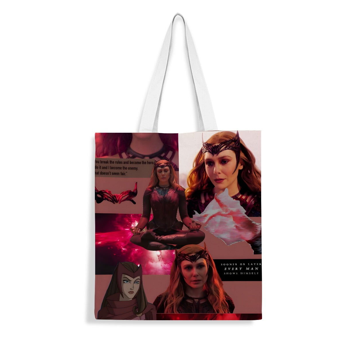 Scarlet Witch Wanda Maximoff canvas Tote Bag handbag: Fashionable ...