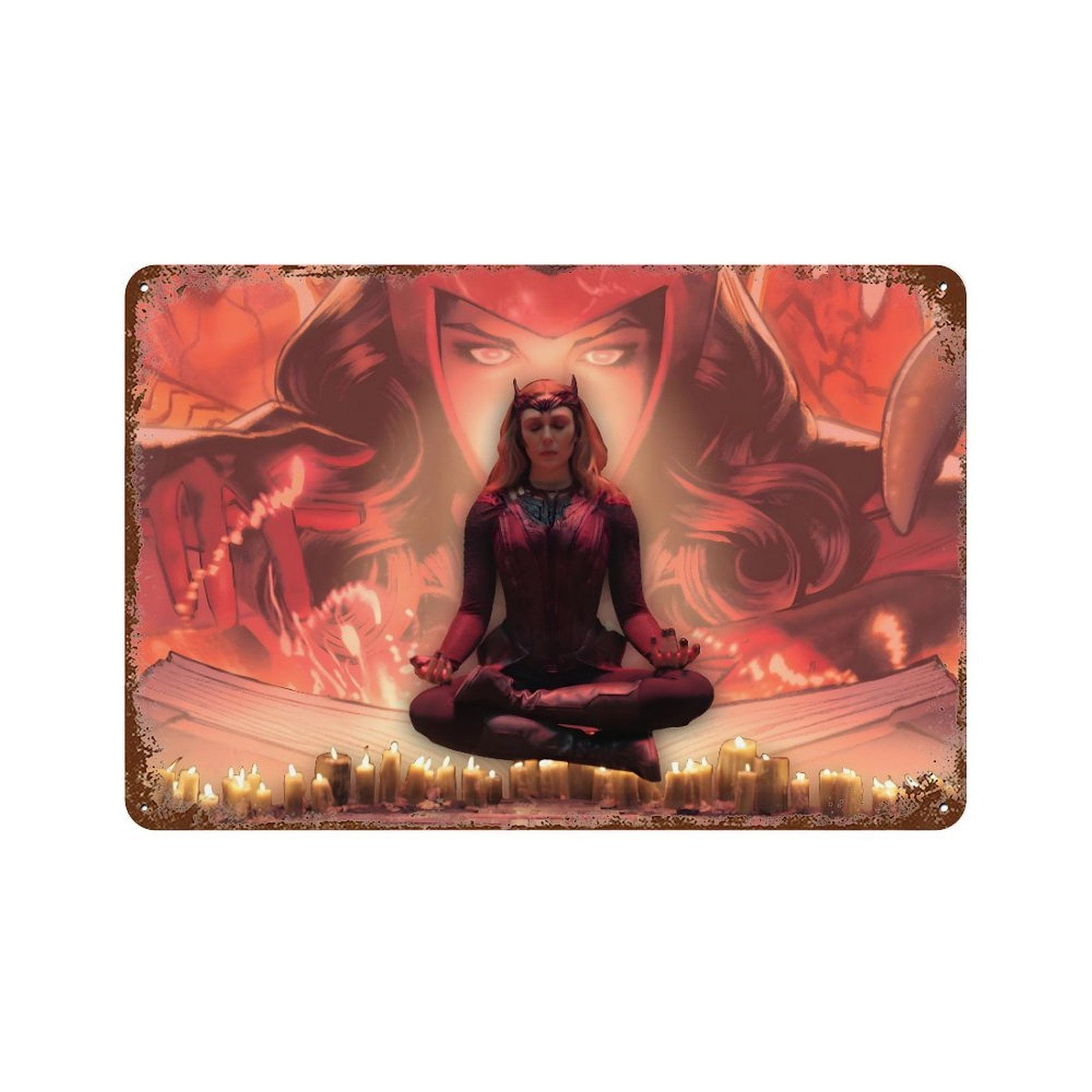 Scarlet Witch Wanda Maximoff-theme Metal Sign，Personalized Metal Sign ...