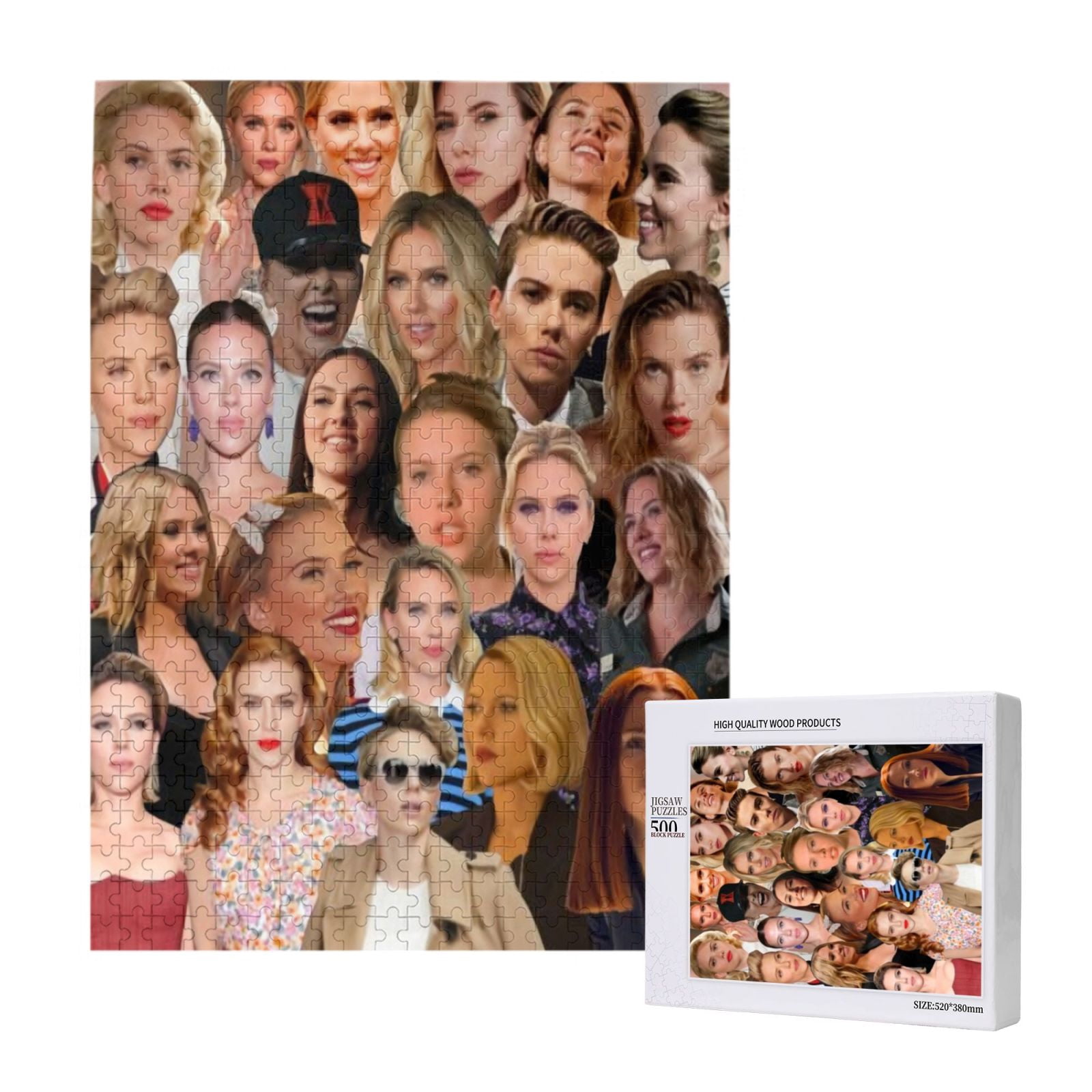Scarlett Johansson Jigsaw Puzzle Interactive Brain Teaser Board Game ...