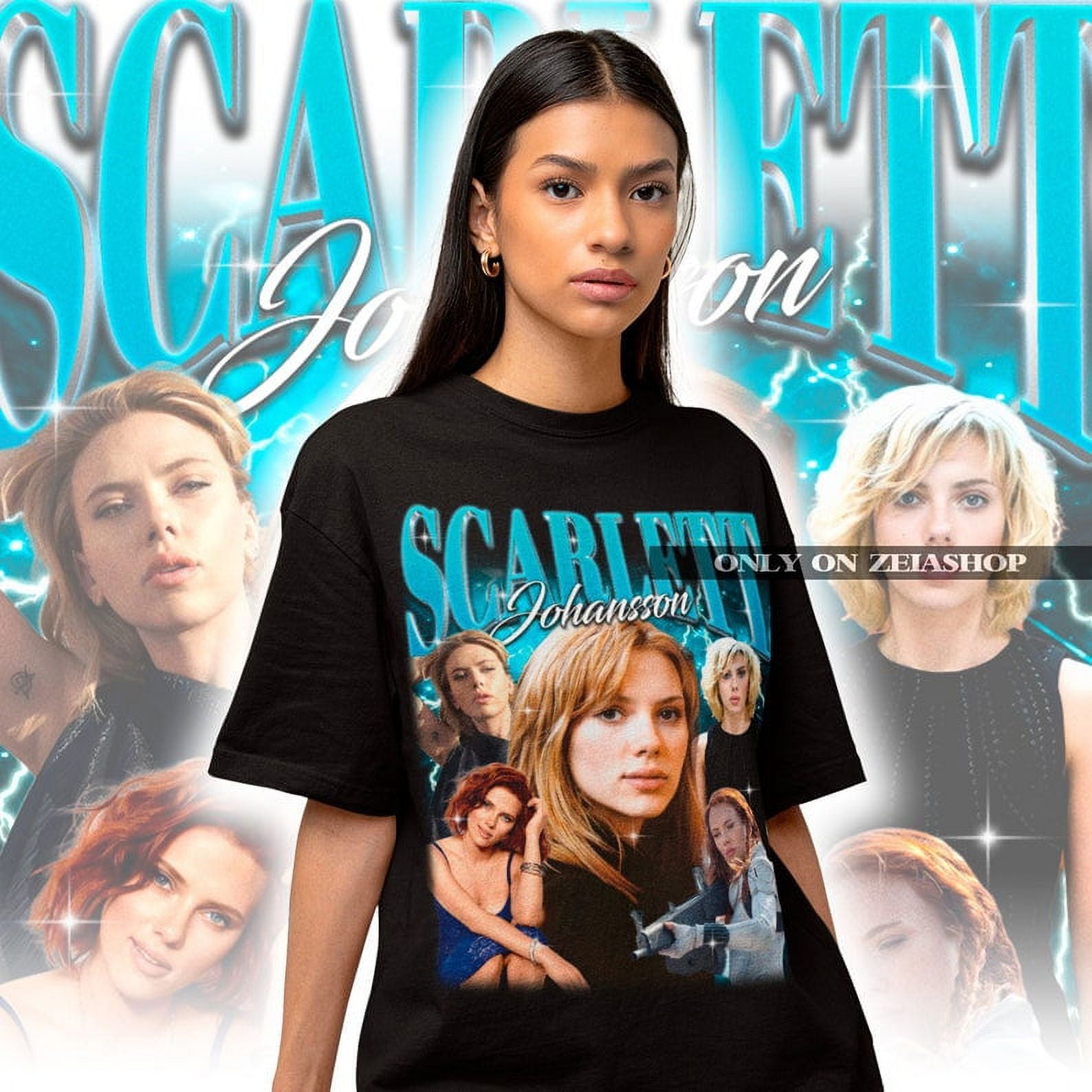 Scarlett Johansson Retro Shirt - Scarlett Johansson Sweatshirt & Hoodie ...