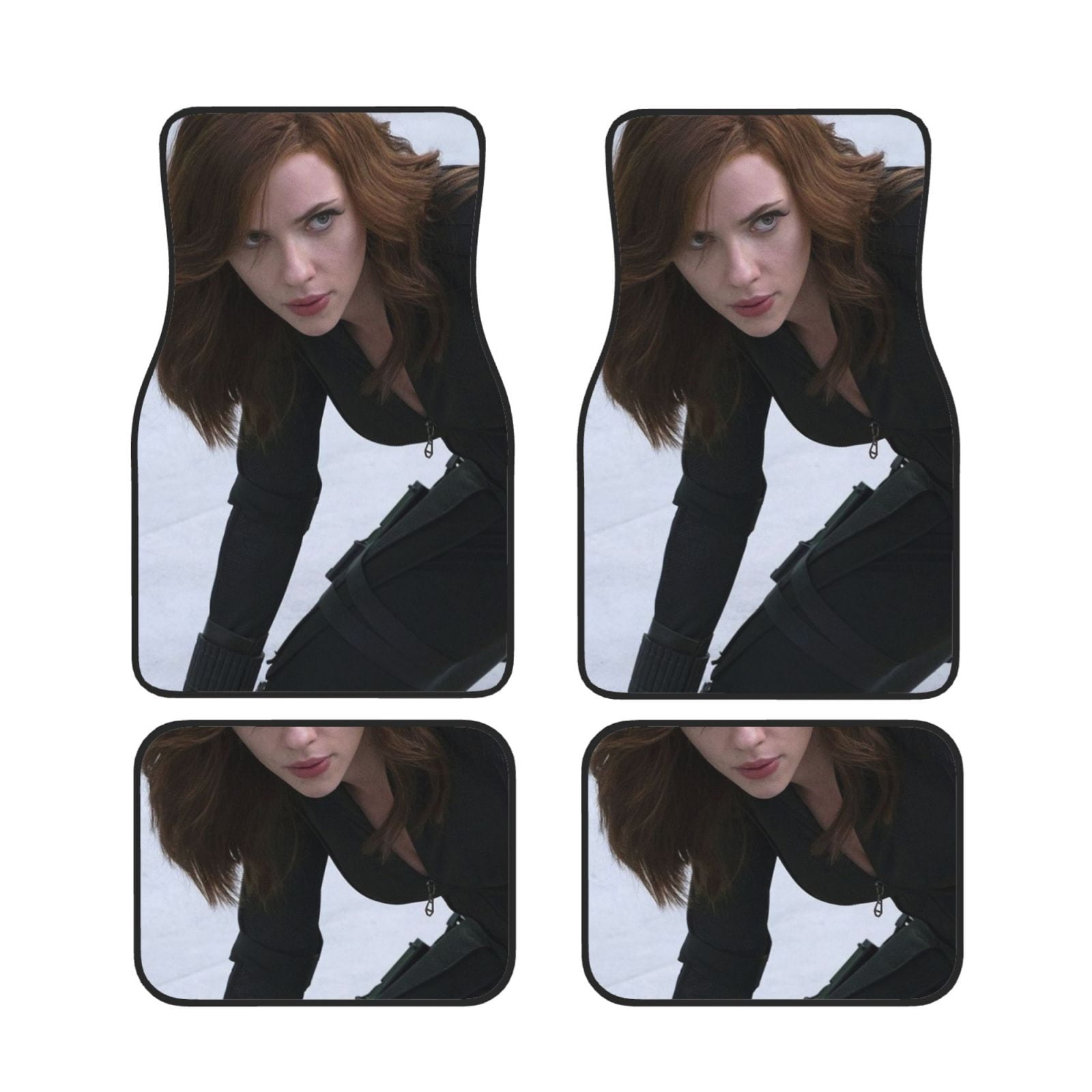 Scarlett Johansson Set Of 4 Universal Front And Rear Floor Mats With ...