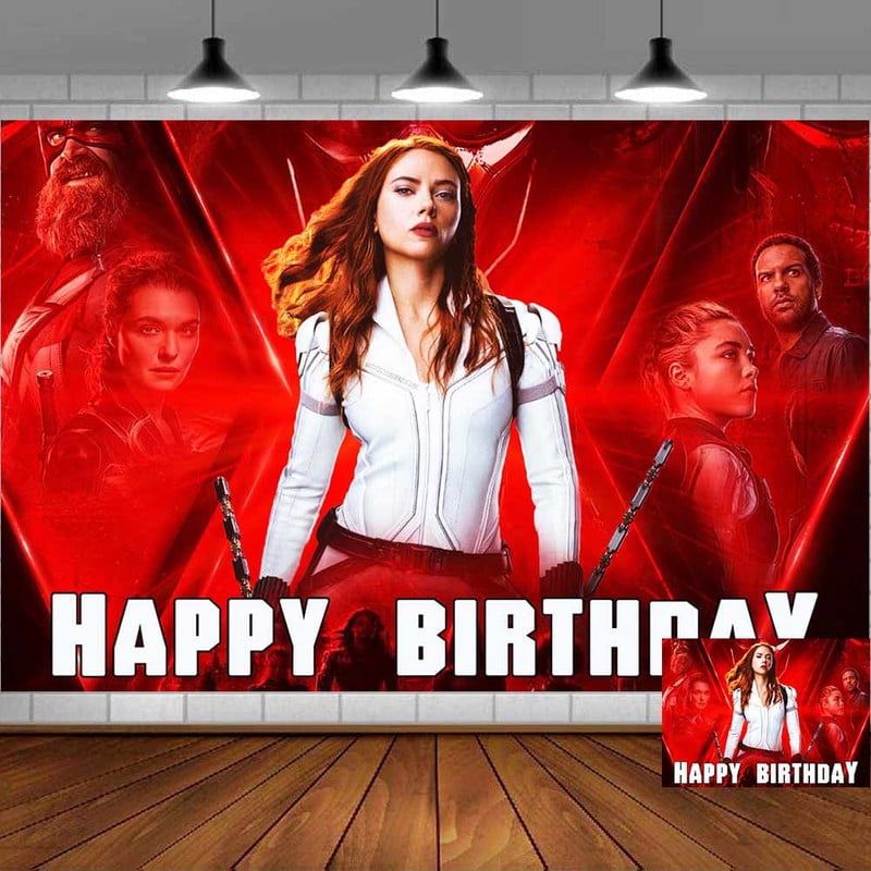 Scarlett johansson black widow Backdrop Banner Party Supplies Poster ...