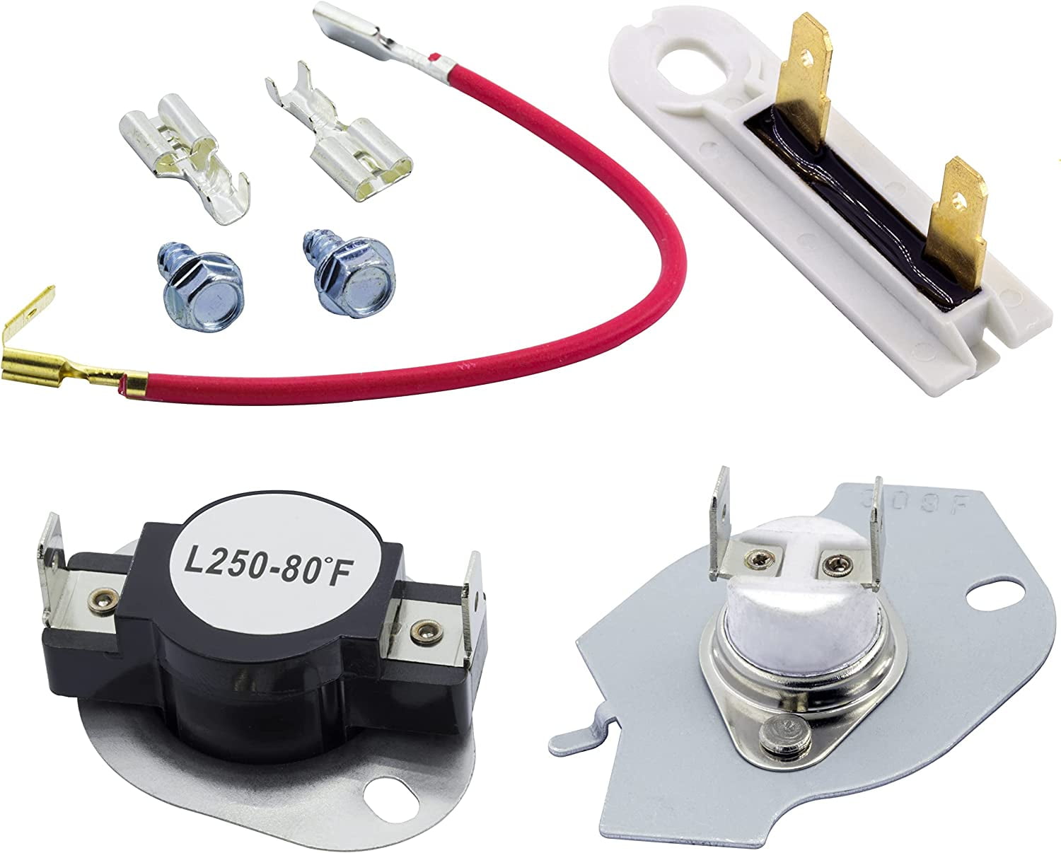 Scaroo Dryer Thermal Cut-off Kit 279816, 3392519 Thermal Fuse ...