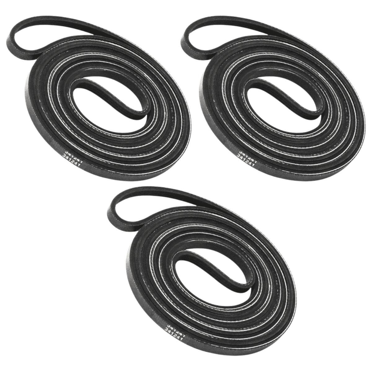 Scaroo 341241 Dryer Drum Belt Compatible Whirlpool Replaces 345473 3 ...
