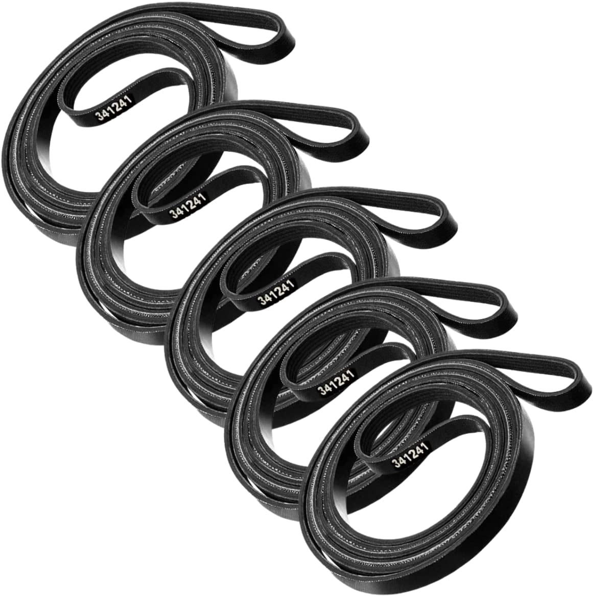 Scaroo 341241 Dryer Drum Belt Compatible Whirlpool Replaces 345473 5 ...
