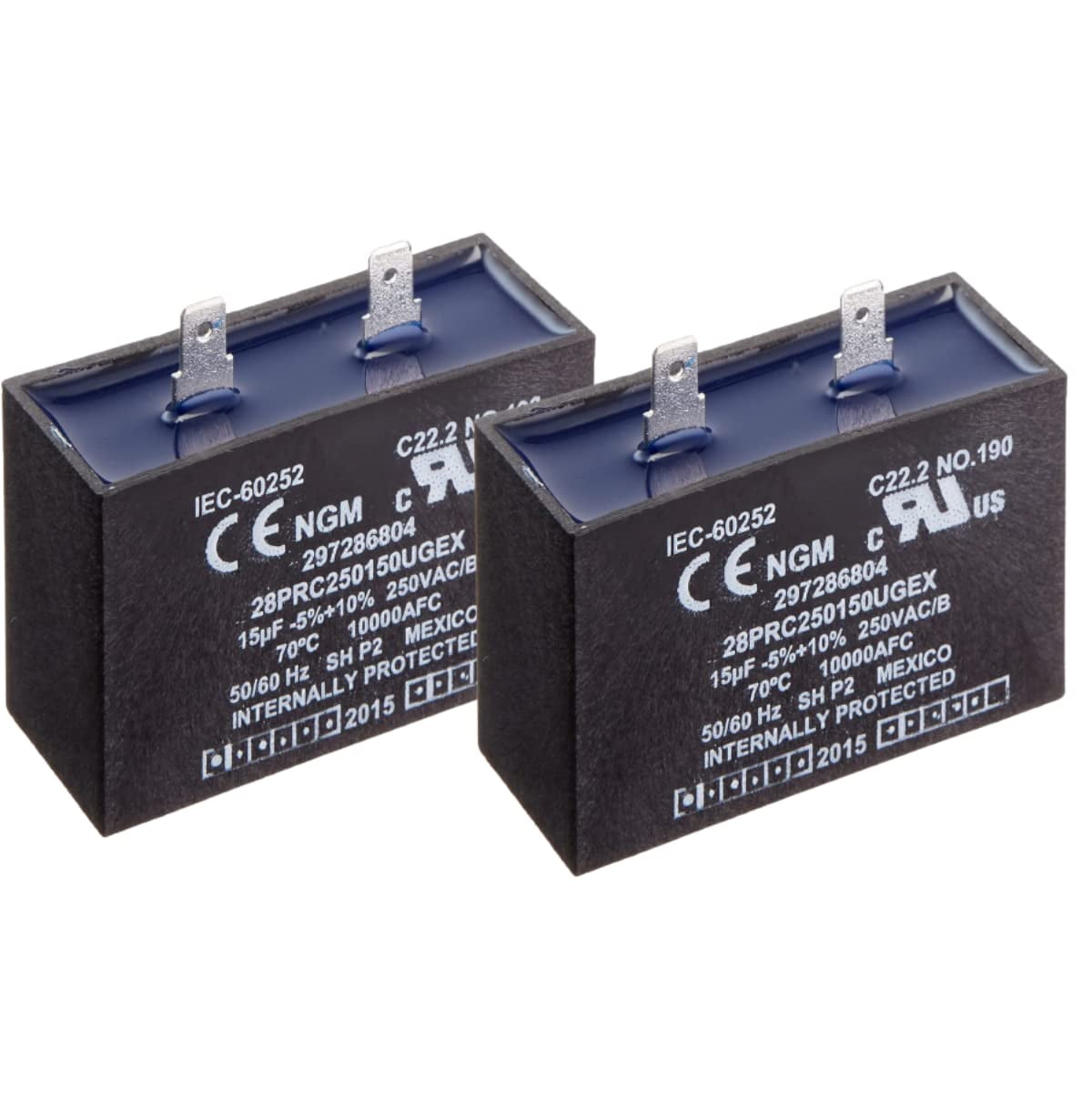 Scaroo 5304464438 Refrigerator Run Capacitor For Frigidaire 3015552 2 ...