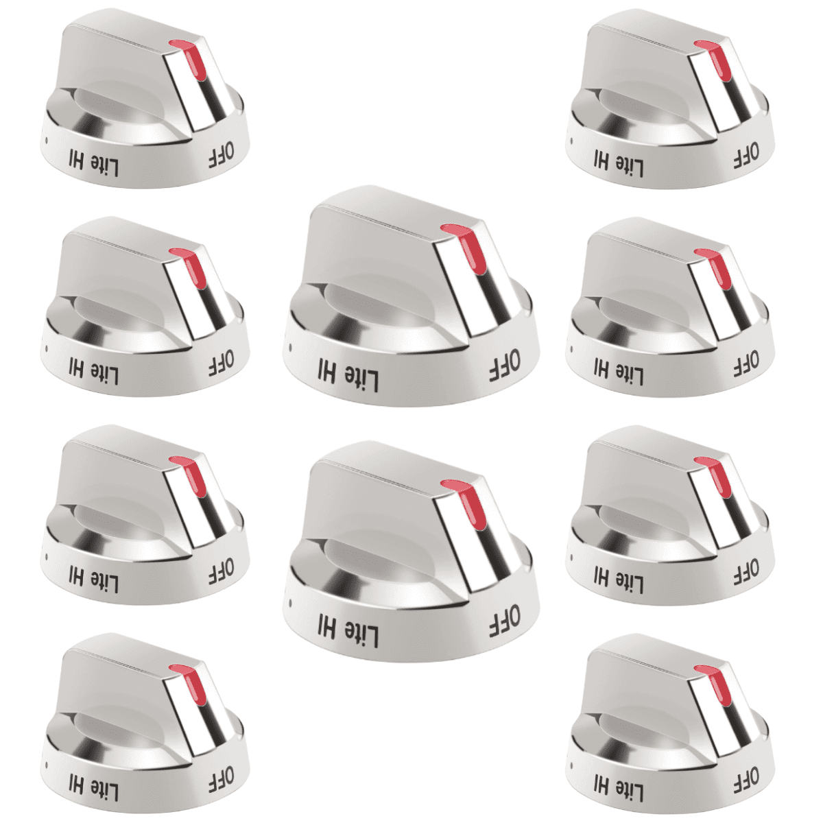 Scaroo DG64-00473A Range Burner Dial Knob Stove Knob 10-Pack - Walmart.com