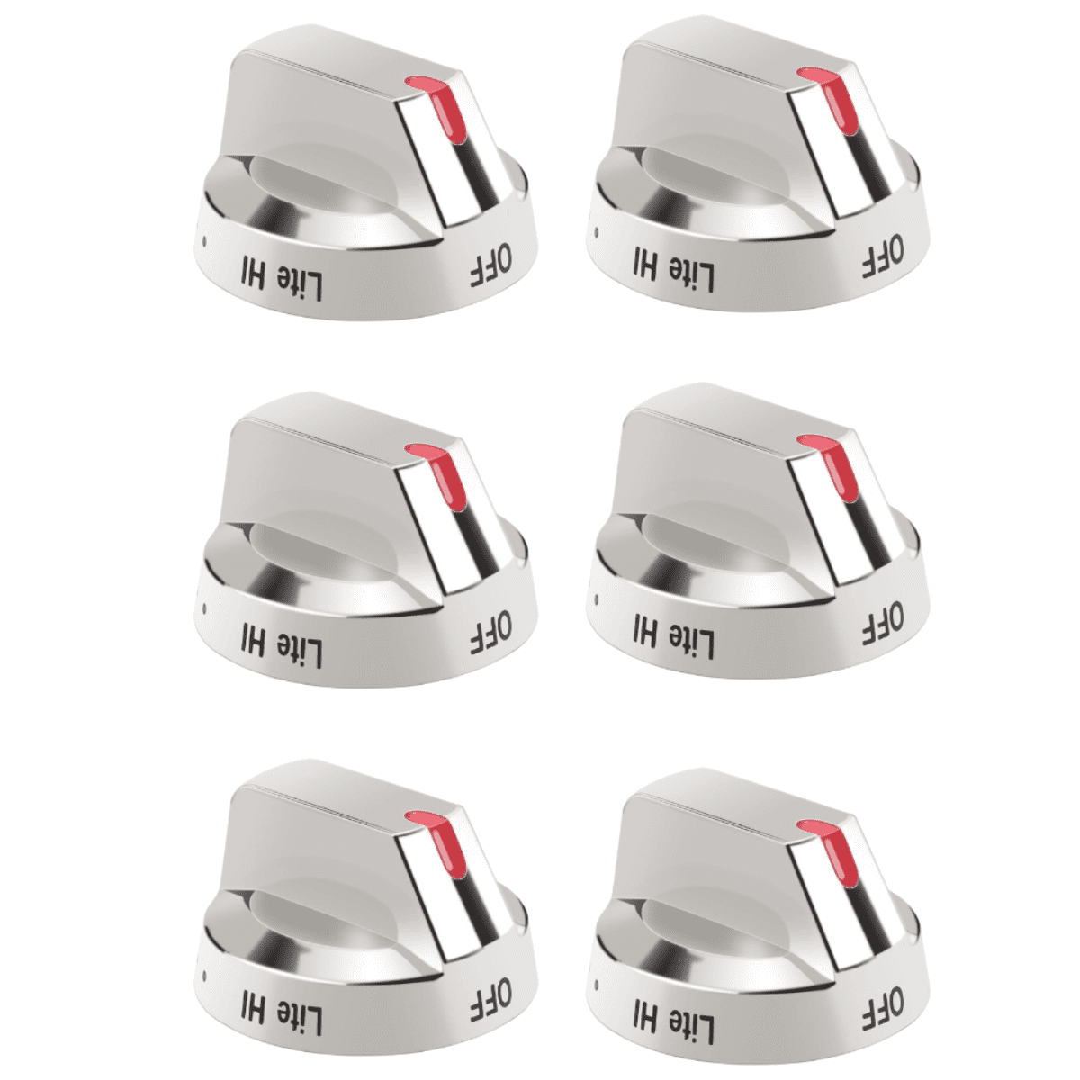 Scaroo DG64-00473A Range Burner Dial Knob Stove Knob 6-Pack - Walmart.com