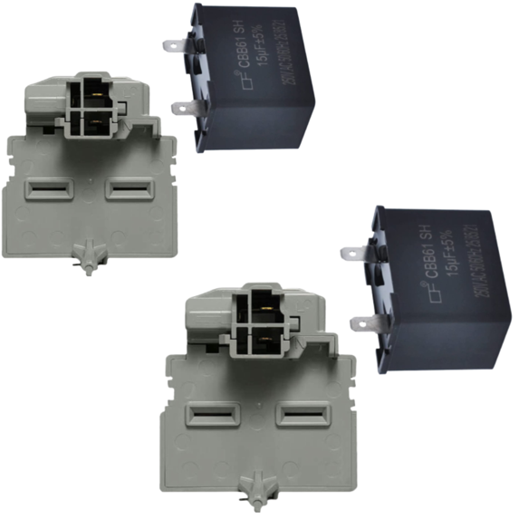 Scaroo WPW10194431 Compressor Start Relay W10662129 Capacitor 2-Pack ...