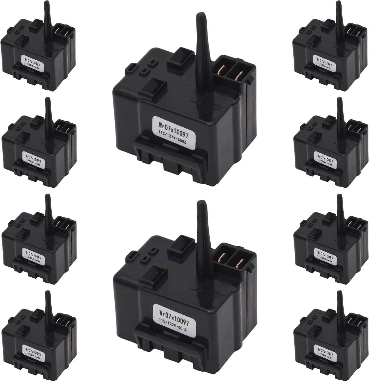 Scaroo WR07X10097 Refrigerator Compressor Overload & Start Relay 10 ...