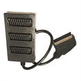 Scart 3 Way Splitter Scart Male to Female Adapter Connector 3WAY Scaet ...