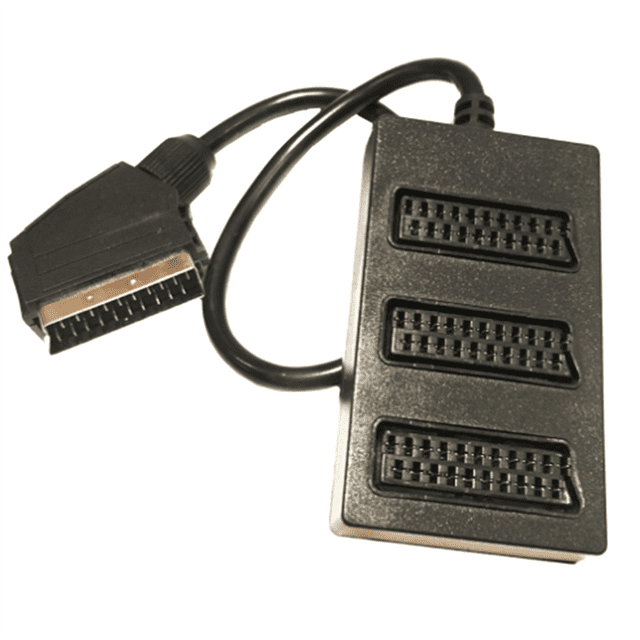 Scart 3 Way Splitter Scart Male to Female Adapter Connector 3WAY Scaet ...