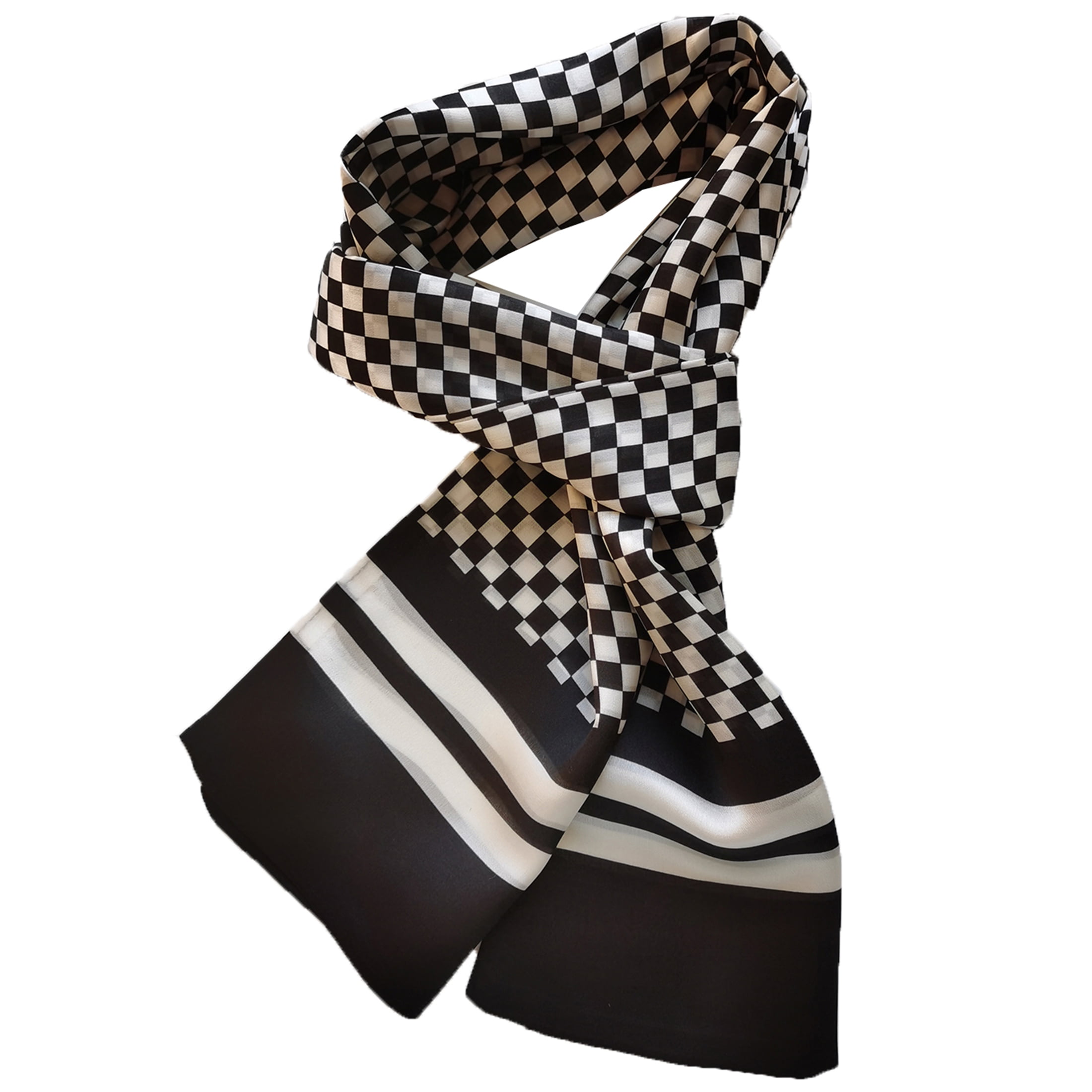 Scarves for Men 100 Silk Scarf Double Layers Classic Casual Formal ...