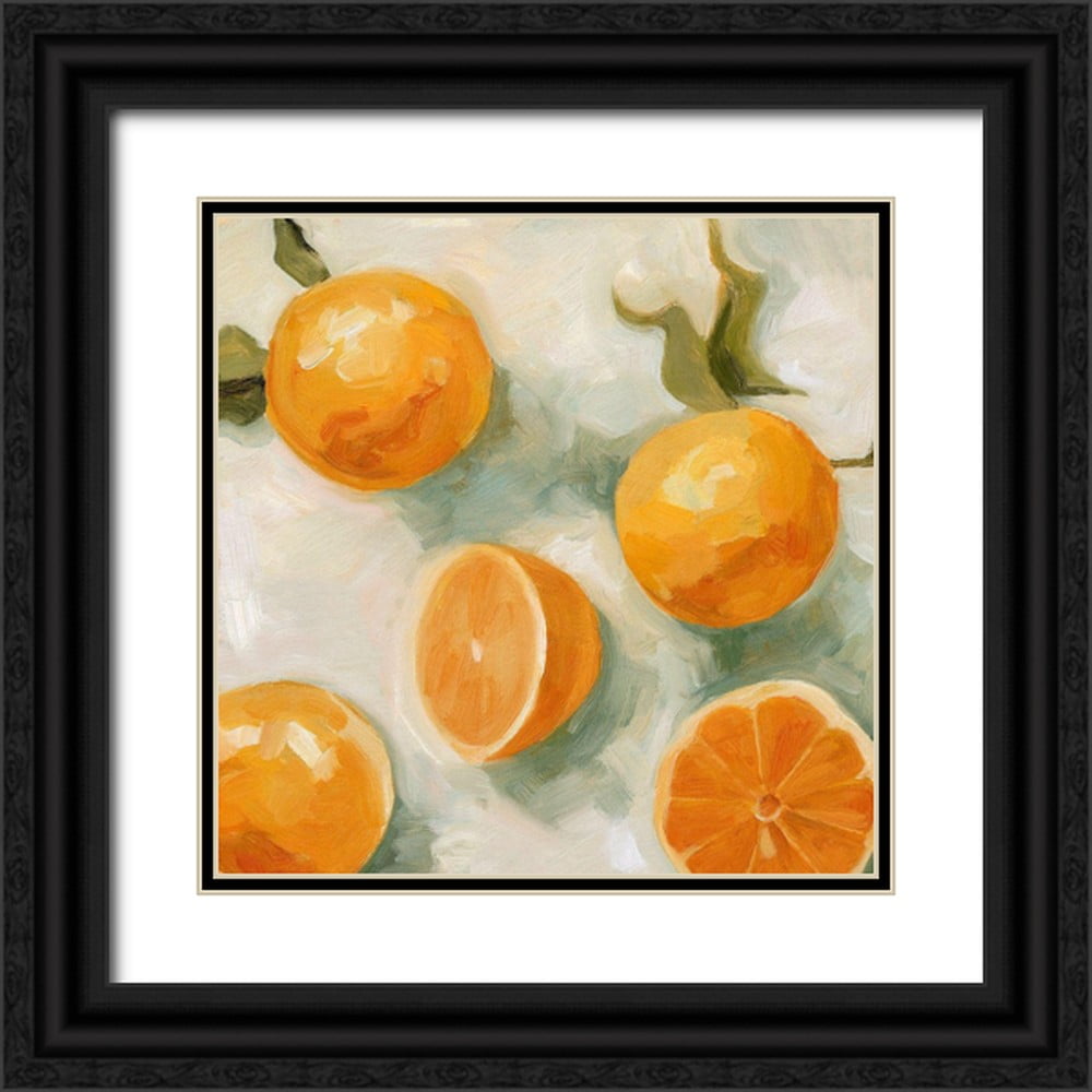 Scarvey, Emma 12x12 Black Ornate Wood Framed with Double Matting Museum ...