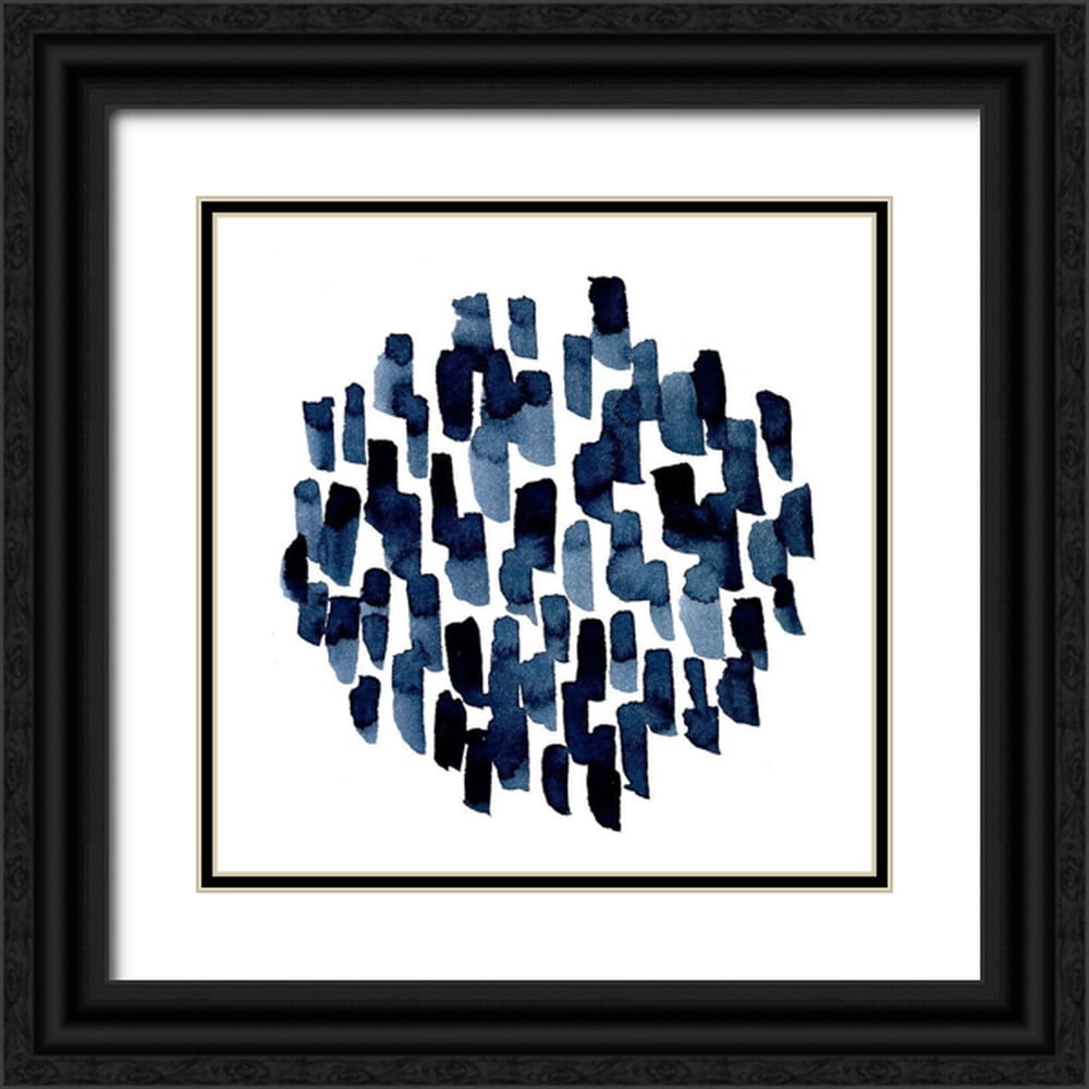 Scarvey, Emma 12x12 Black Ornate Wood Framed with Double Matting Museum ...