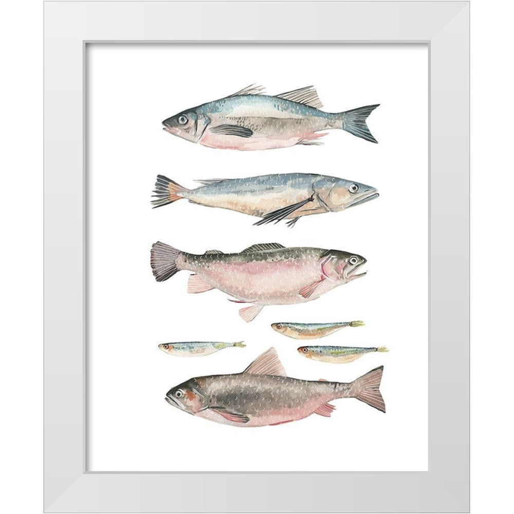 Scarvey, Emma 12x14 White Modern Wood Framed Museum Art Print Titled ...