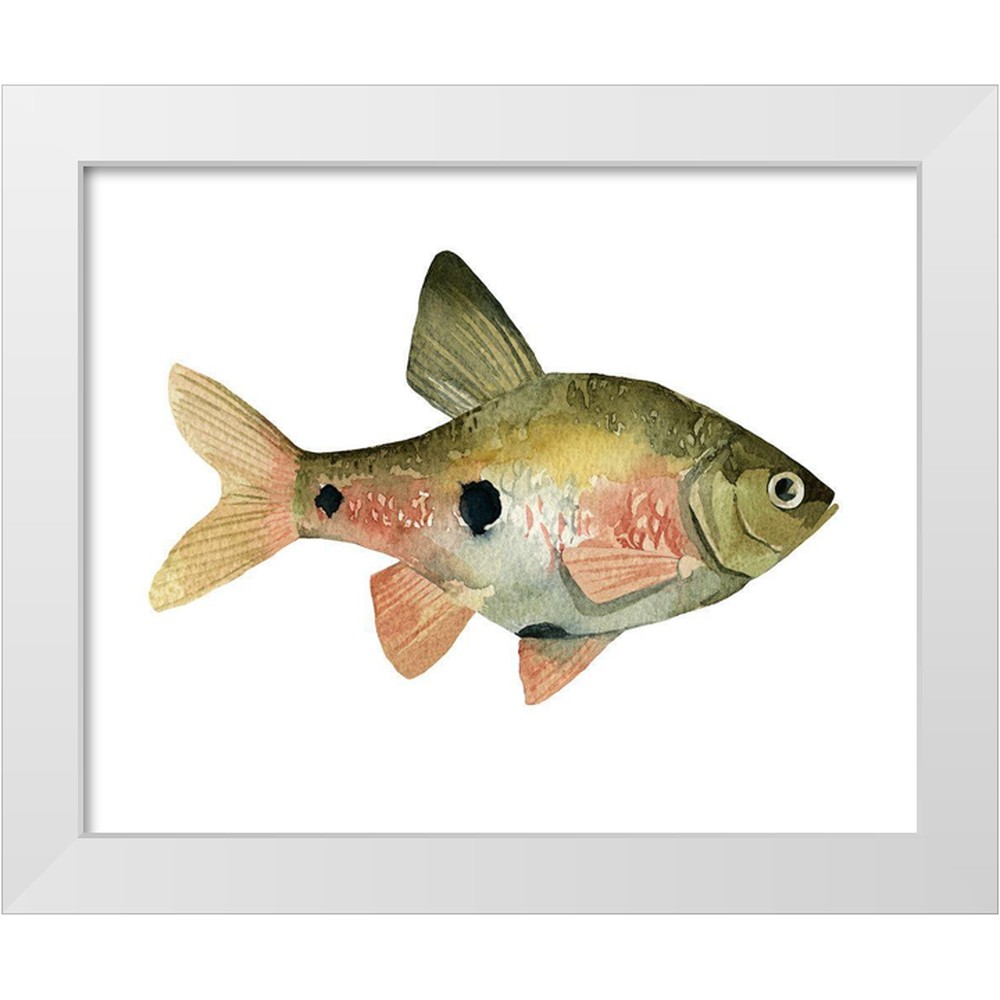 Scarvey, Emma 14x12 White Modern Wood Framed Museum Art Print Titled ...