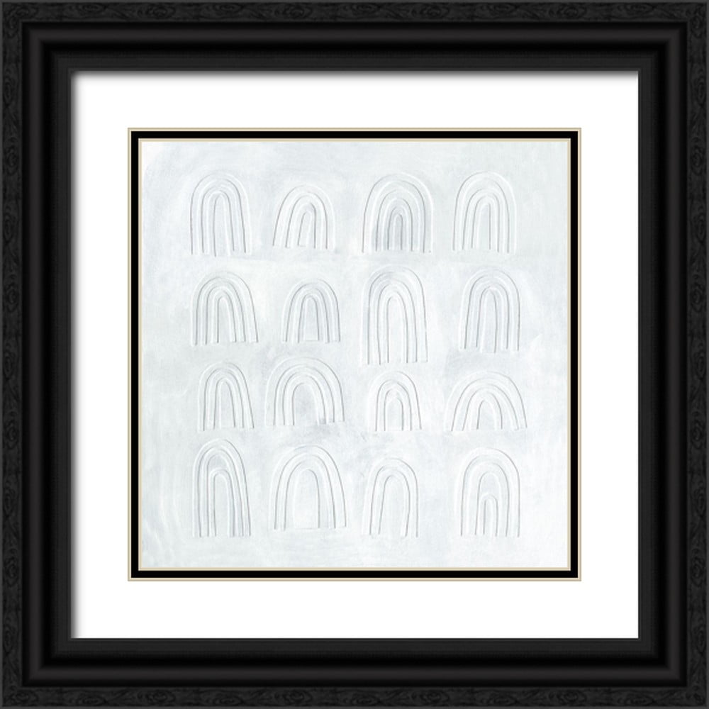 Scarvey, Emma 15x15 Black Ornate Wood Framed with Double Matting Museum ...