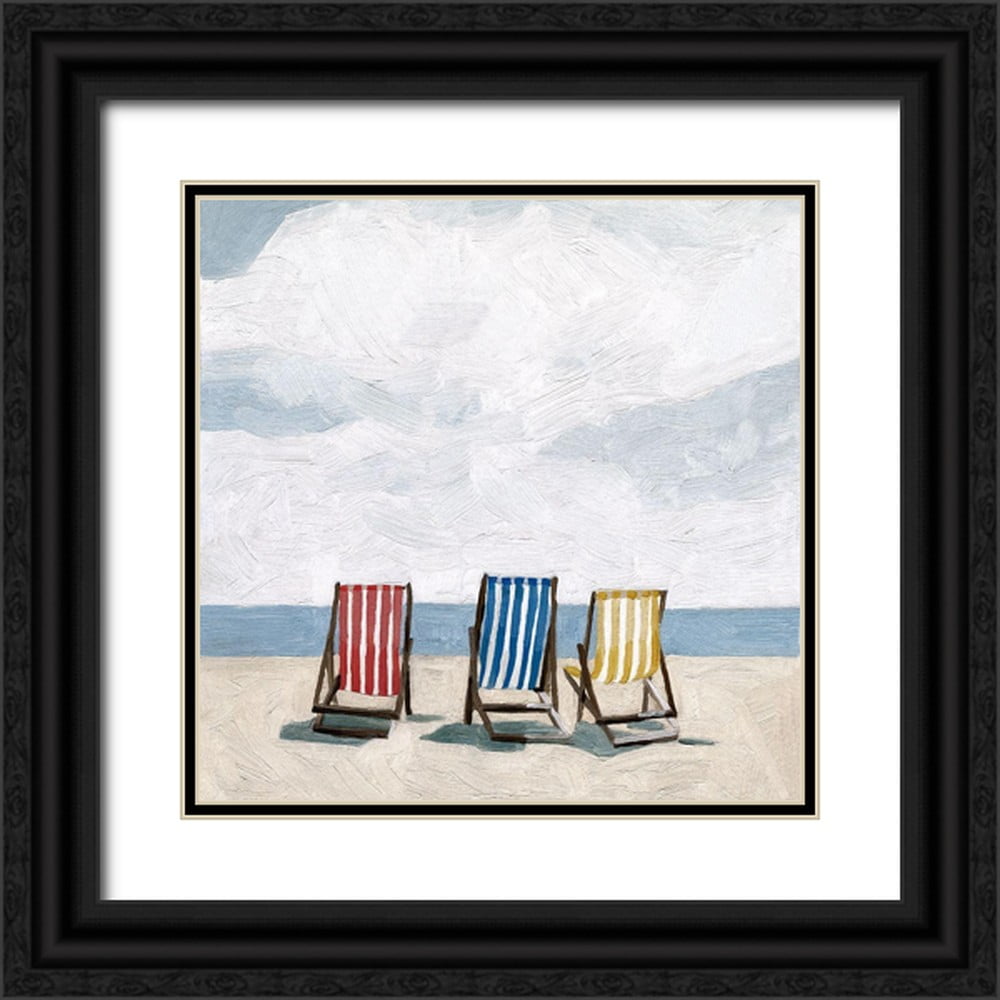 Scarvey, Emma 15x15 Black Ornate Wood Framed with Double Matting Museum ...