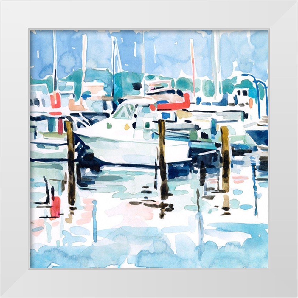 Scarvey, Emma 15x15 White Modern Wood Framed Museum Art Print Titled ...