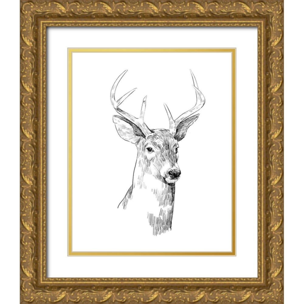 Scarvey, Emma 15x18 Gold Ornate Wood Framed with Double Matting Museum ...