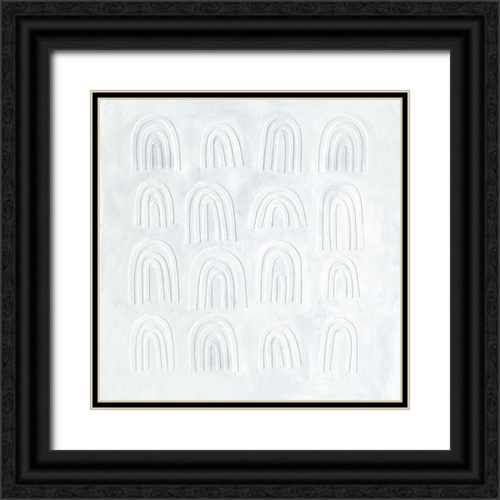 Scarvey, Emma 20x20 Black Ornate Wood Framed with Double Matting Museum ...