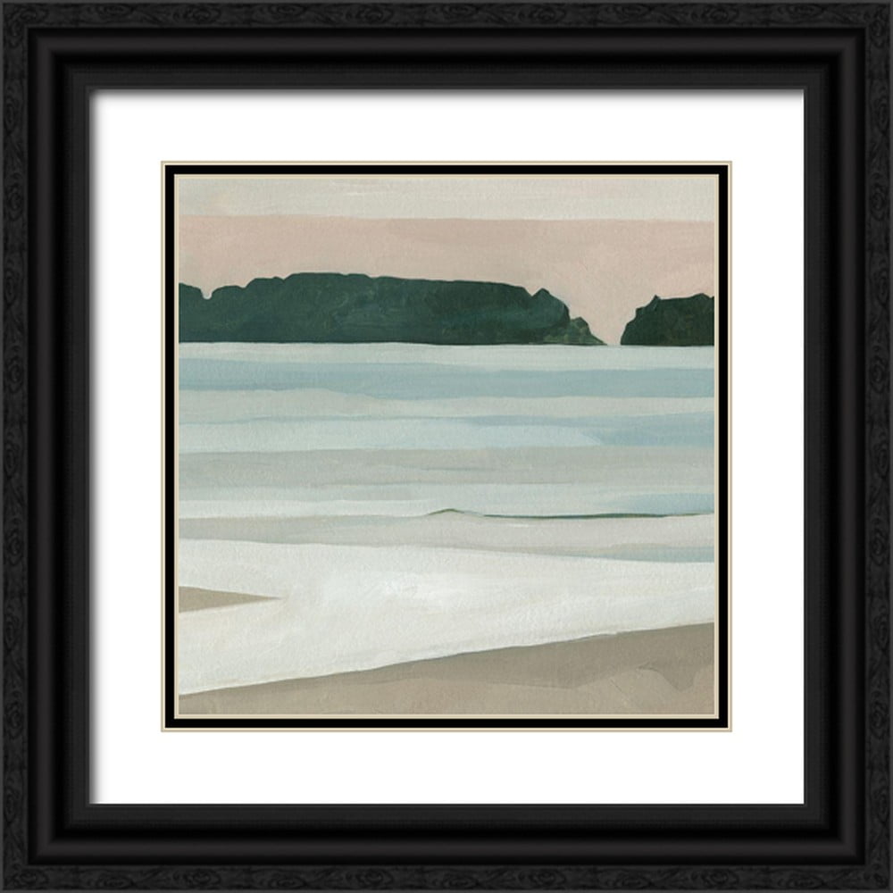 Scarvey, Emma 20x20 Black Ornate Wood Framed with Double Matting Museum ...