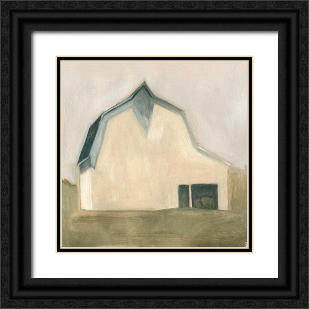 Scarvey, Emma 20x20 Black Ornate Wood Framed with Double Matting Museum ...