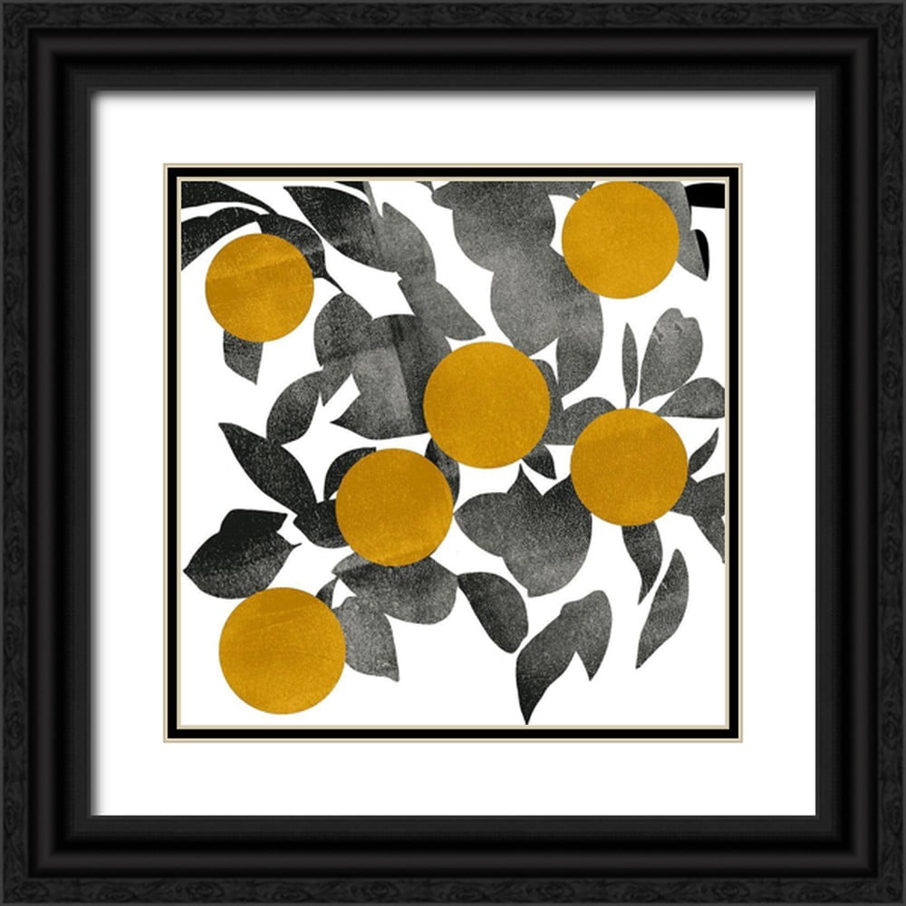 Scarvey, Emma 20x20 Black Ornate Wood Framed with Double Matting Museum ...