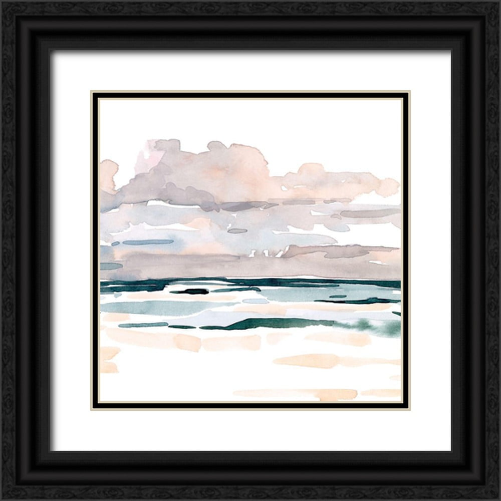 Scarvey, Emma 20x20 Black Ornate Wood Framed with Double Matting Museum ...