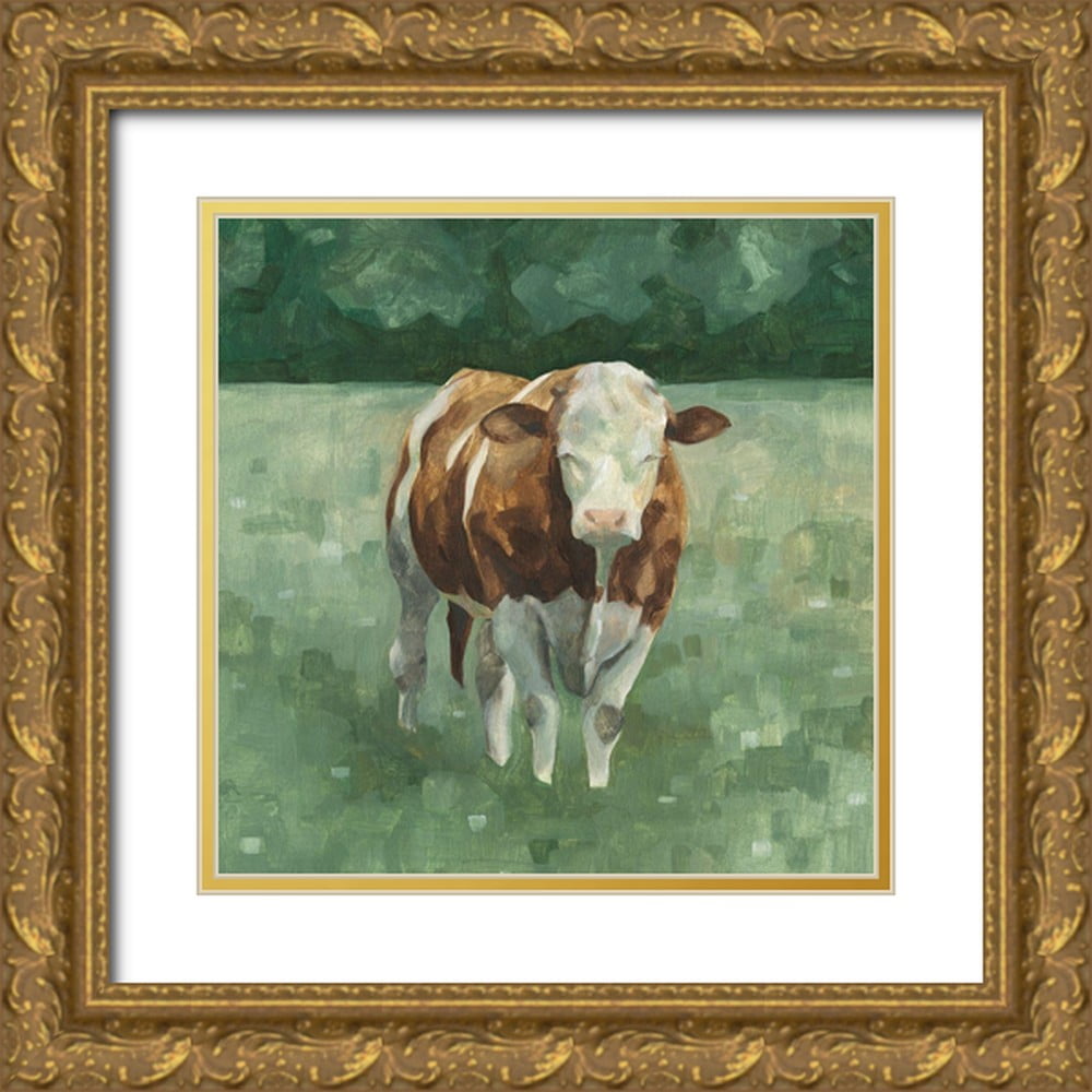 Scarvey, Emma 20x20 Gold Ornate Wood Framed with Double Matting Museum ...