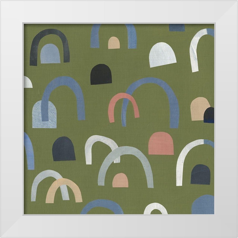 Scarvey, Emma 20x20 White Modern Wood Framed Museum Art Print Titled ...